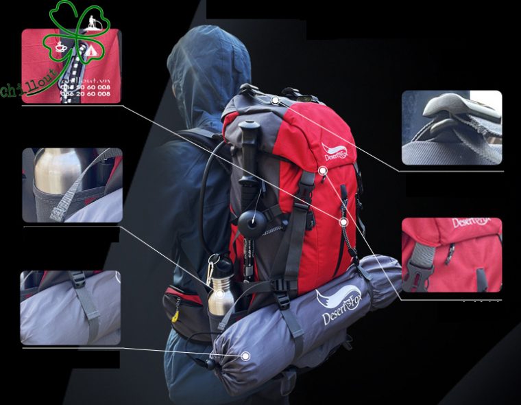 BALO LEO NÚI, TREKKING 60 LÍT, DESERT FOX - Chillout Shop