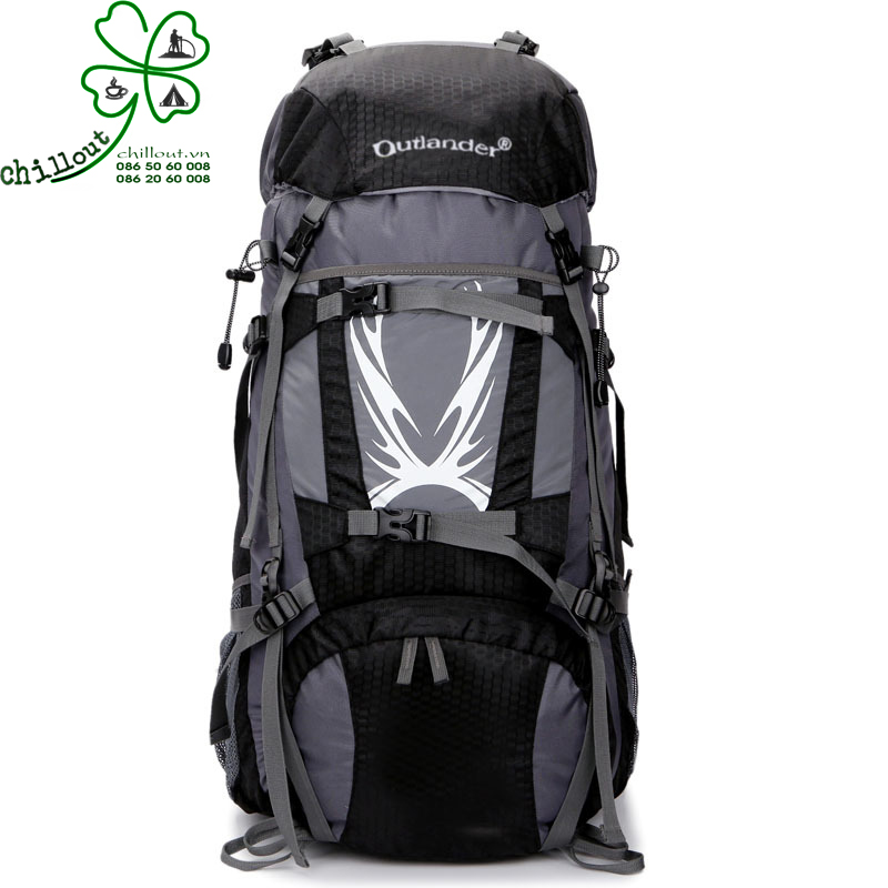 BALO 60 LÍT CHUYÊN NGHIỆP LEO NÚI, TREKKING, ĐI PHƯỢT - THƯƠNG HIỆU: NEW OUTLANDER - Chillout Shop