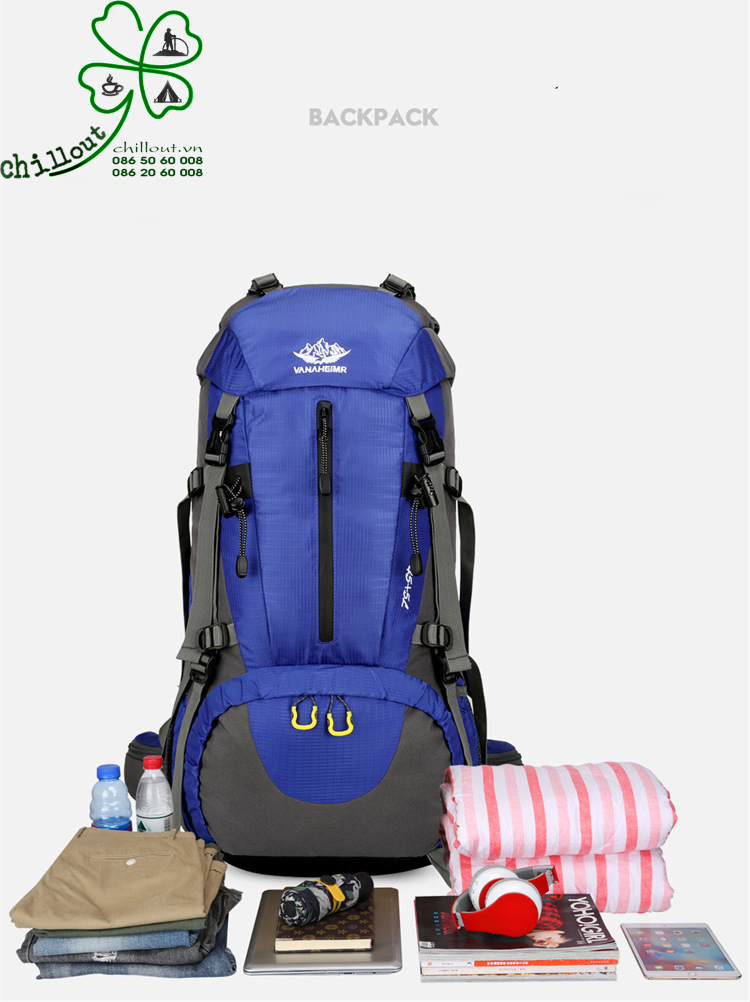 BALO 50 LÍT LEO NÚI, TREKKING, ĐI PHƯỢT - VANAHEIMR - Chillout Shop