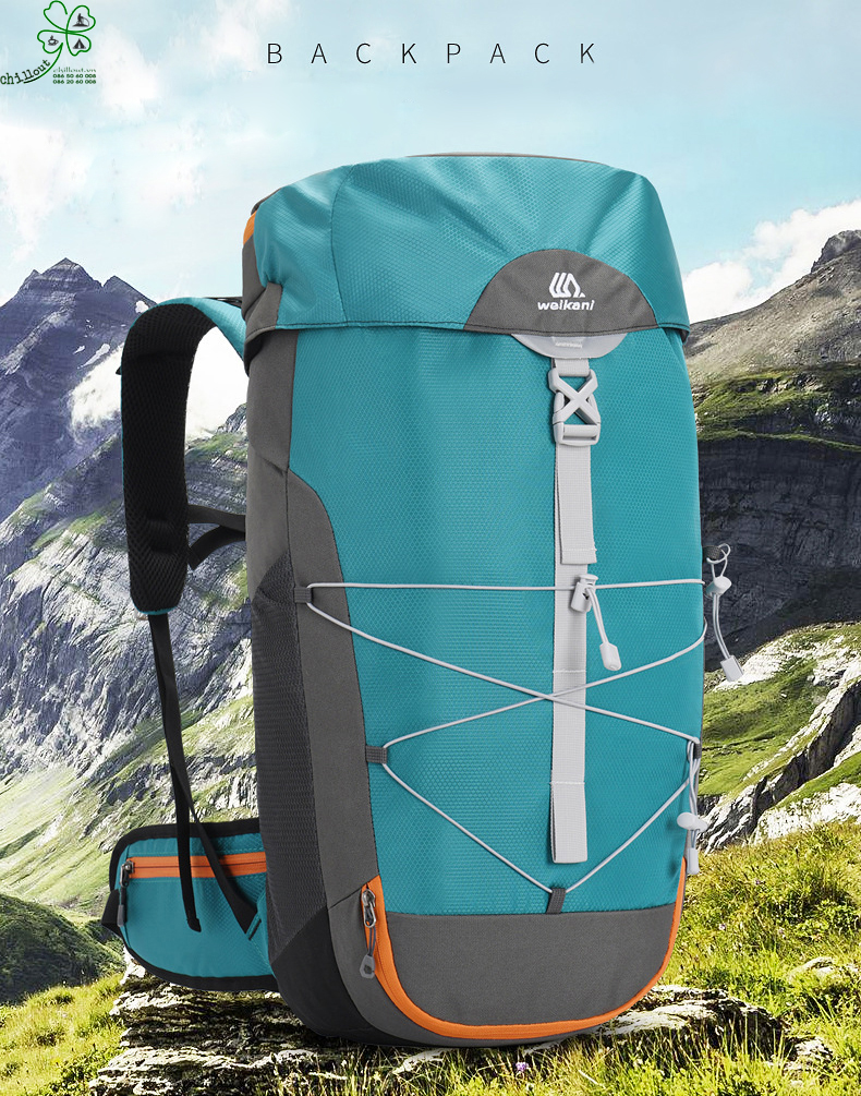 BALO 40 LÍT LEO NÚI, TREKKING, ĐI PHƯỢT, DU LỊCH, WEIKANI - Chillout Shop